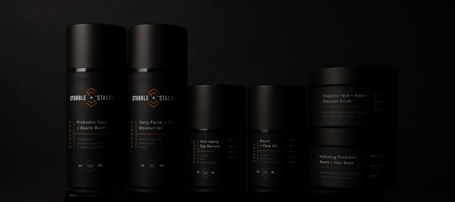 Products - stubble + 'stache